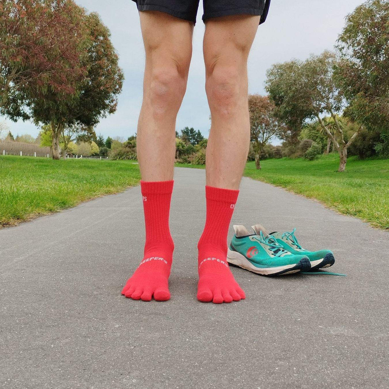 Release #5: RED Merino Toe Socks | Creepers Socks