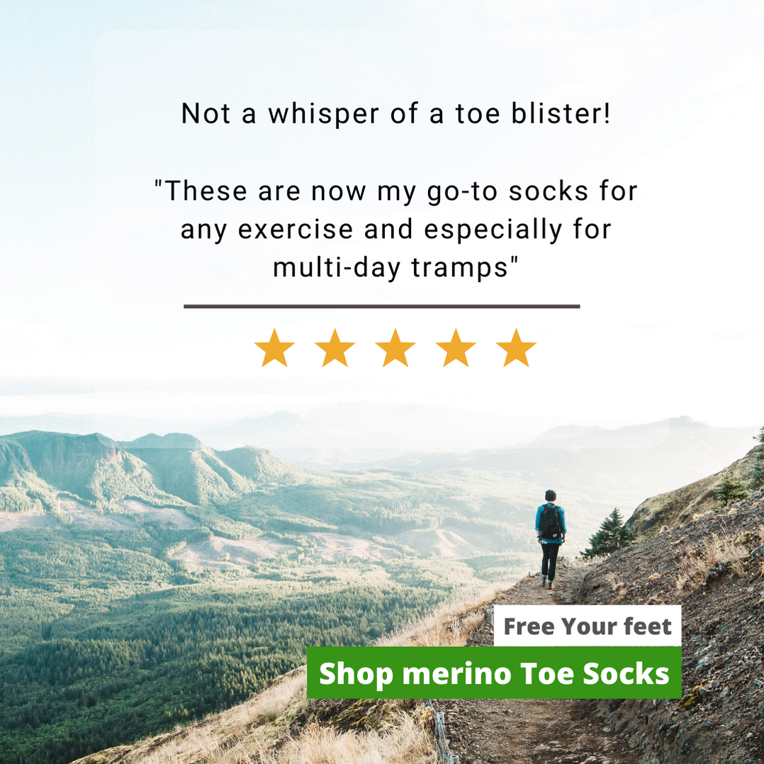 Morning Glory, Merino Wool Toe socks | Limited Edition #2 | Creepers Socks